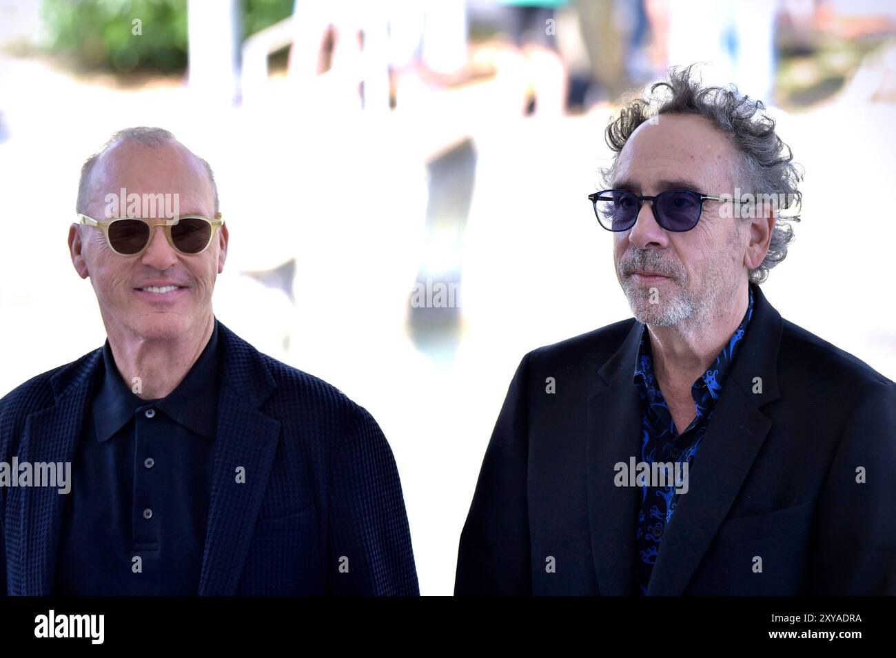 Venice, Italy. 28th Aug, 2024. Tim Burton and Michael Keaton arrive at ...