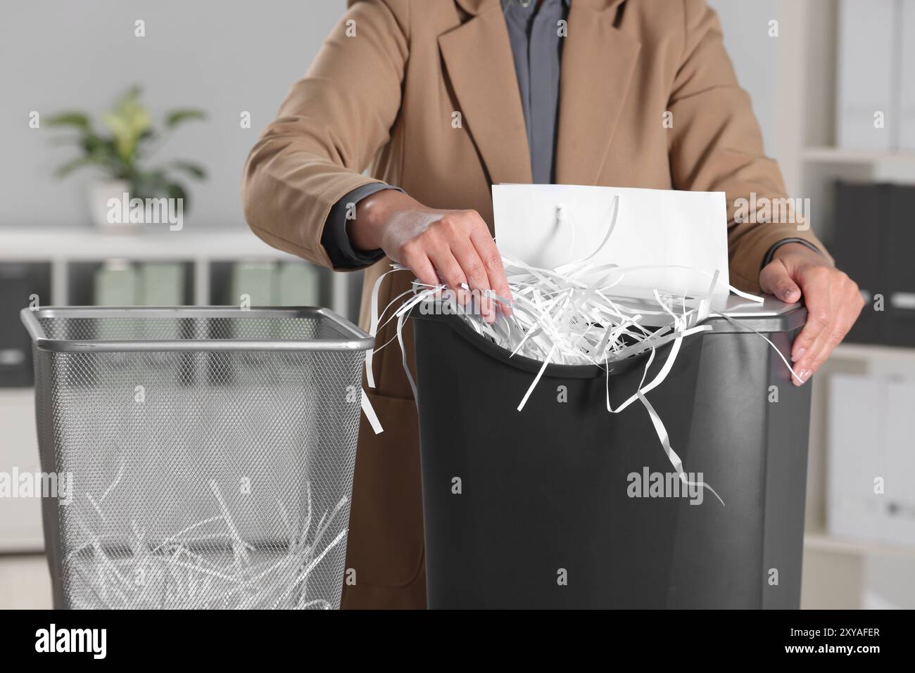 Shredder person hi-res stock photography and images - Alamy