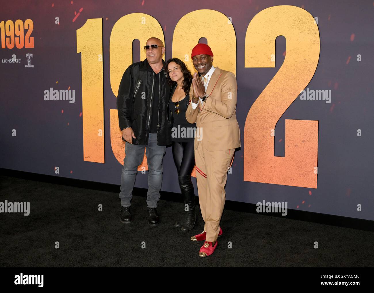 27 August 2024 - Los Angeles, California - (L-R) Vin Diesel, Michelle ...