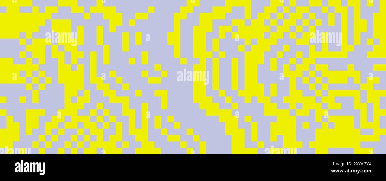 Pixelated neon random texture. Yellow and grey dithered background ...