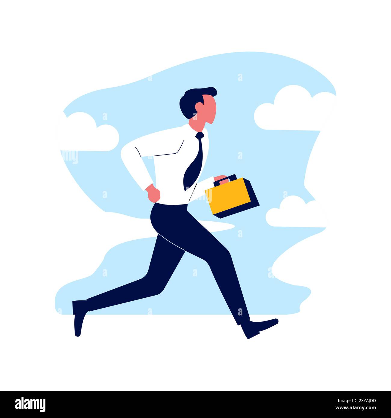 Corporate man running Stock Vector Images - Alamy