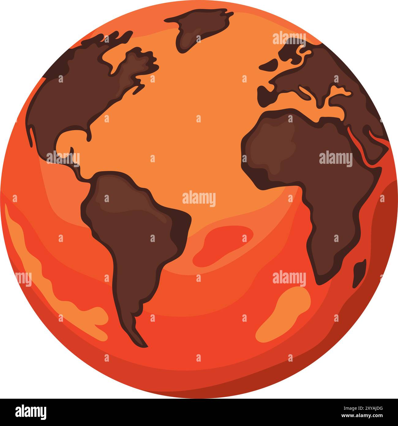 hot planet earth effects of global warming Stock Vector Image & Art - Alamy