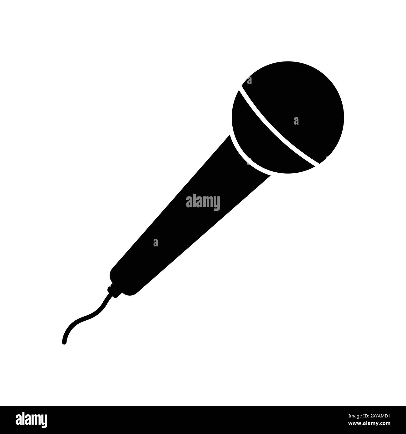 Microphone vector icon. Mic symbol. Modern, simple flat vector ...