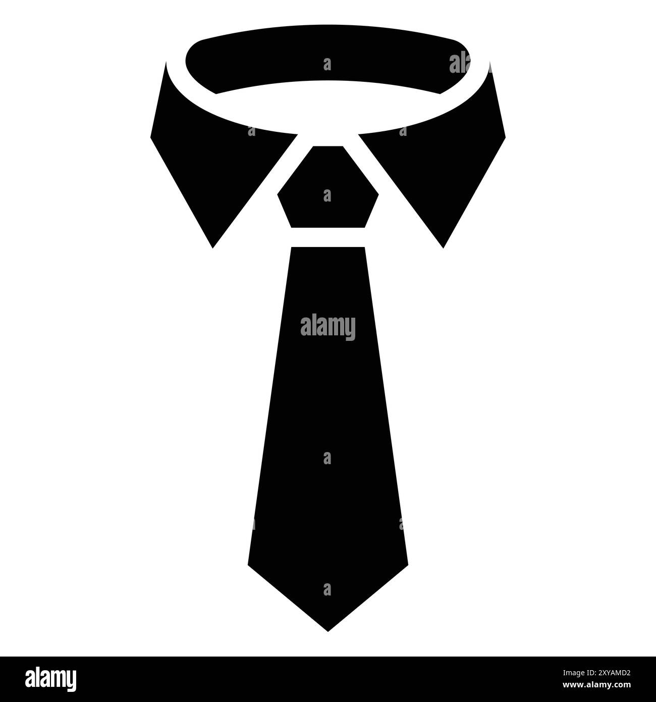 Tie vector icon. Necktie and neckcloth symbol. Illustration for web and ...