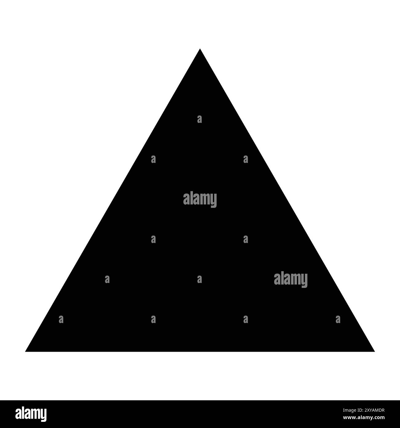 Triangle up arrow or pyramid flat vector icon. Perfect for apps and ...