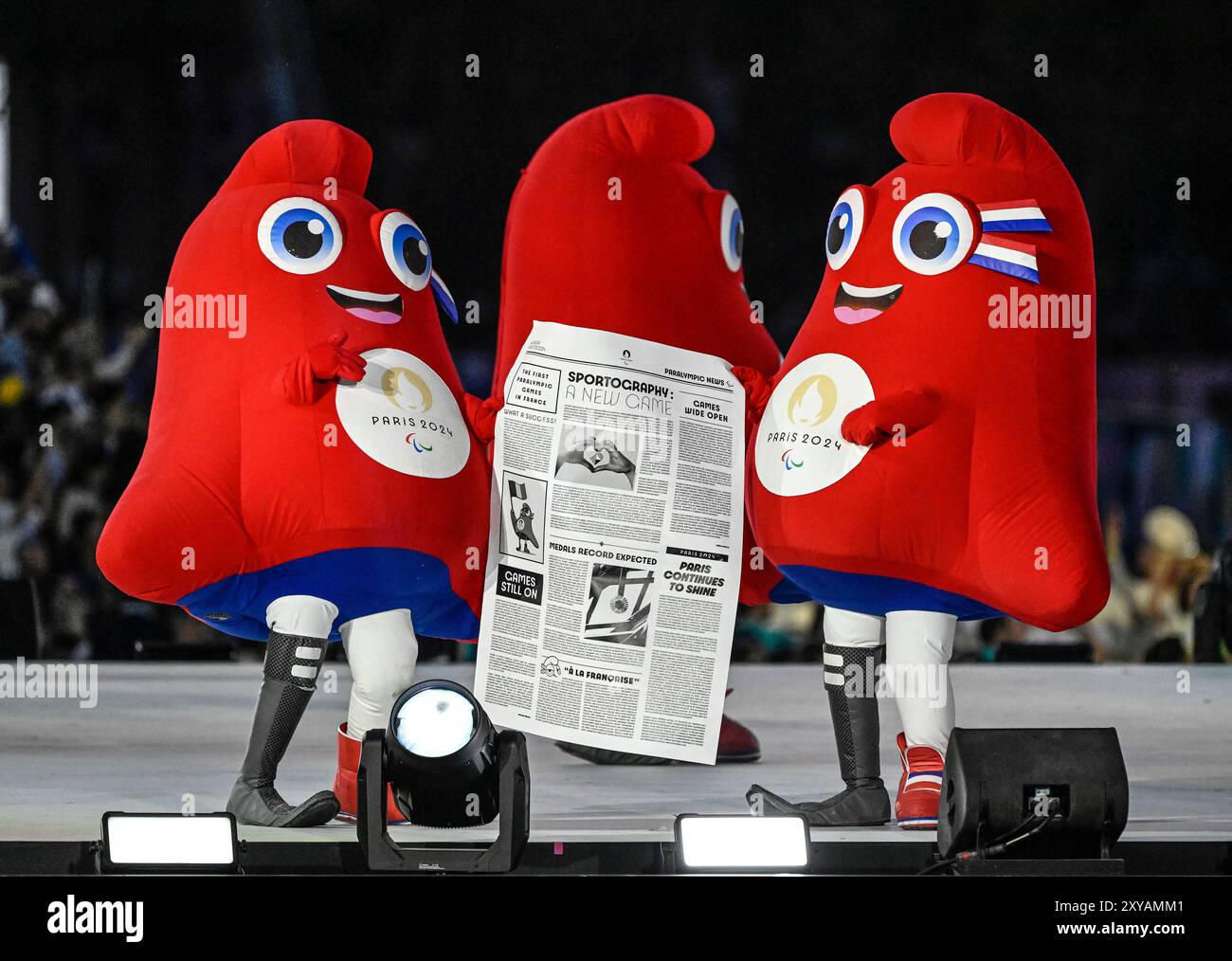 Paris olympics 2024 mascots hi-res stock photography and images - Alamy