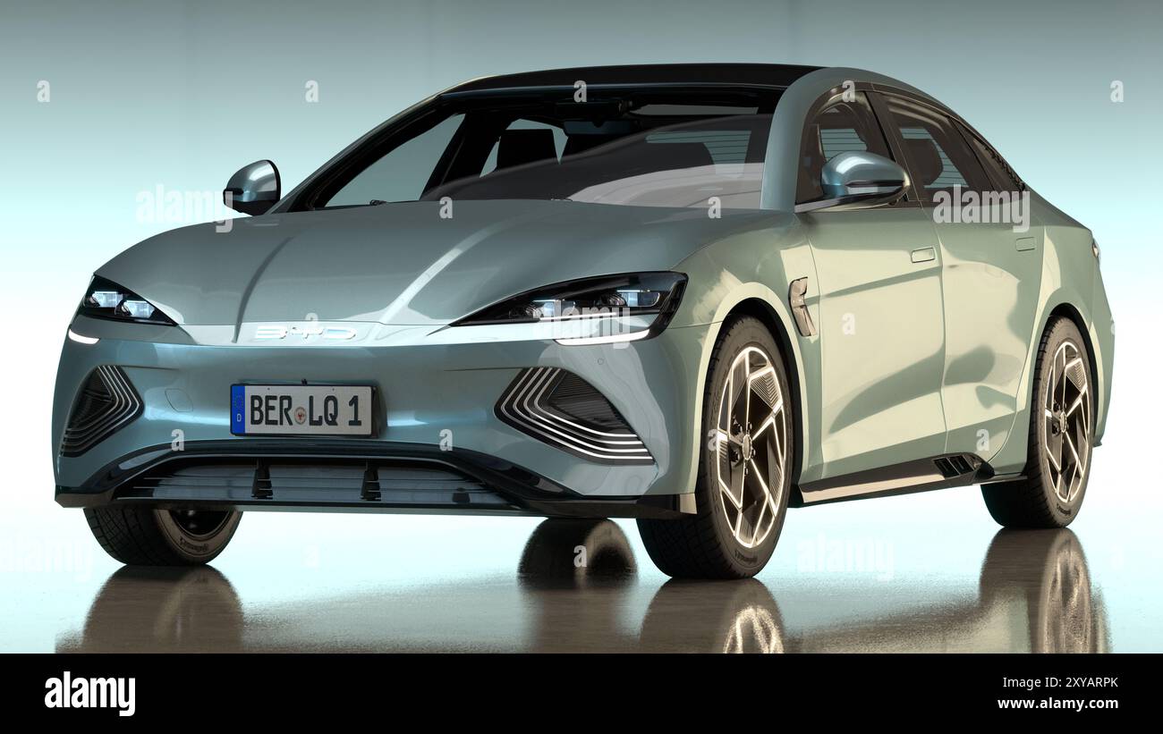 BYD SEAL: A dynamic and intelligent electric car from China Stock Photo ...