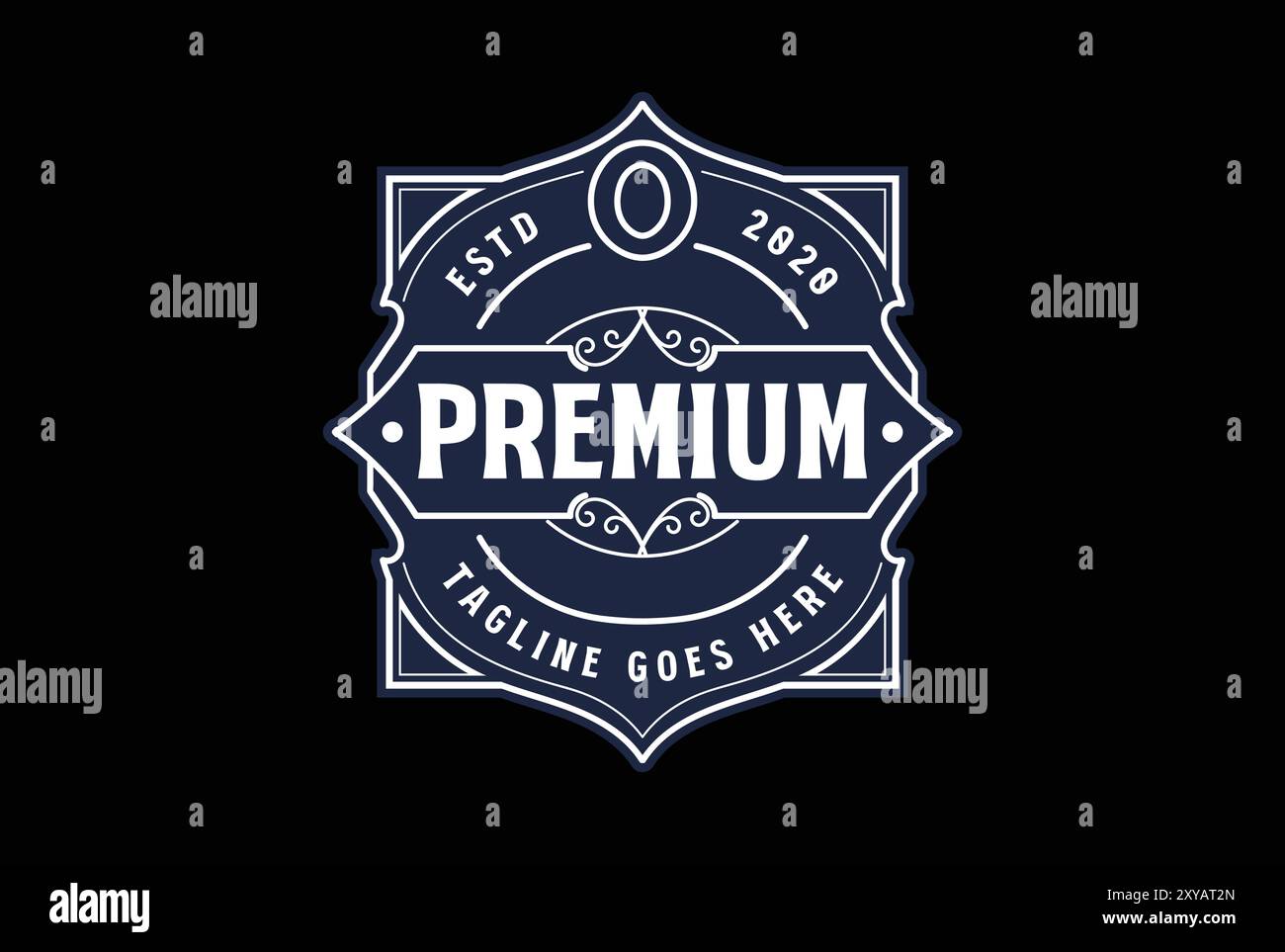 Brewery square emblem hi-res stock photography and images - Alamy