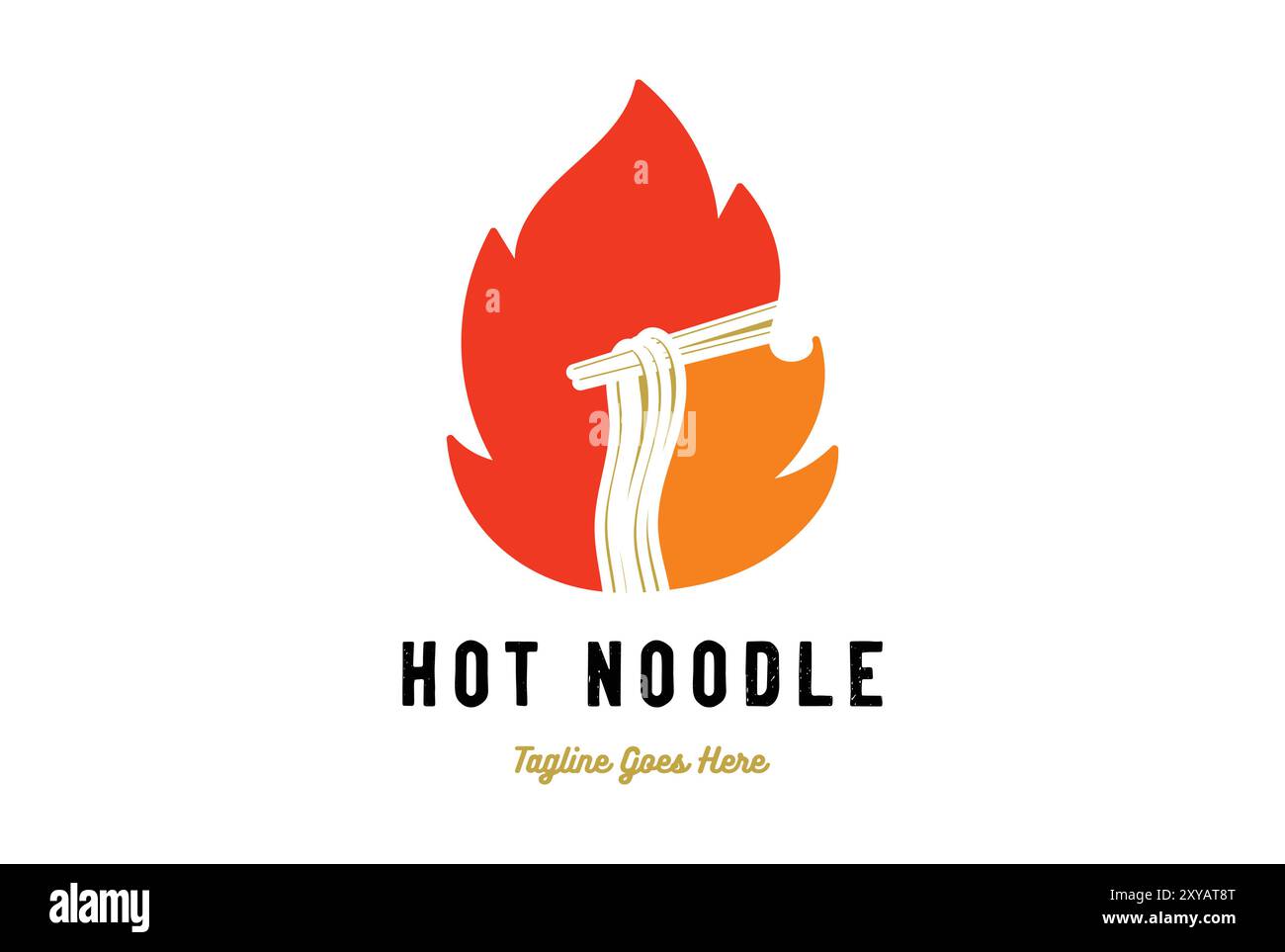 Modern Fire Flame Hot Spicy Noodle Food For Oriental Asian Restaurant ...
