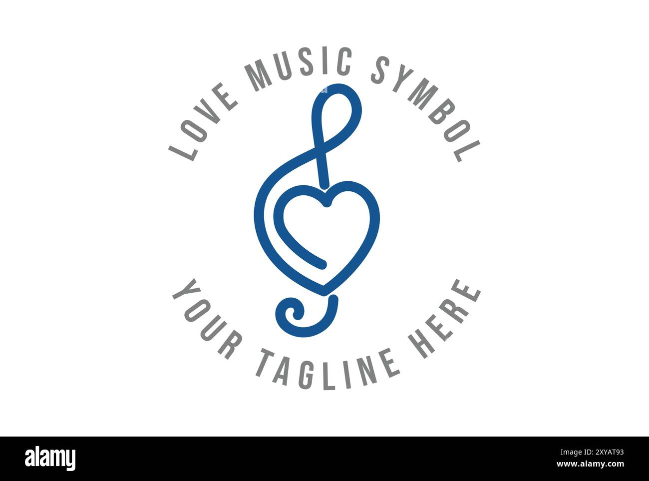 Music note heart love icon hi-res stock photography and images - Alamy