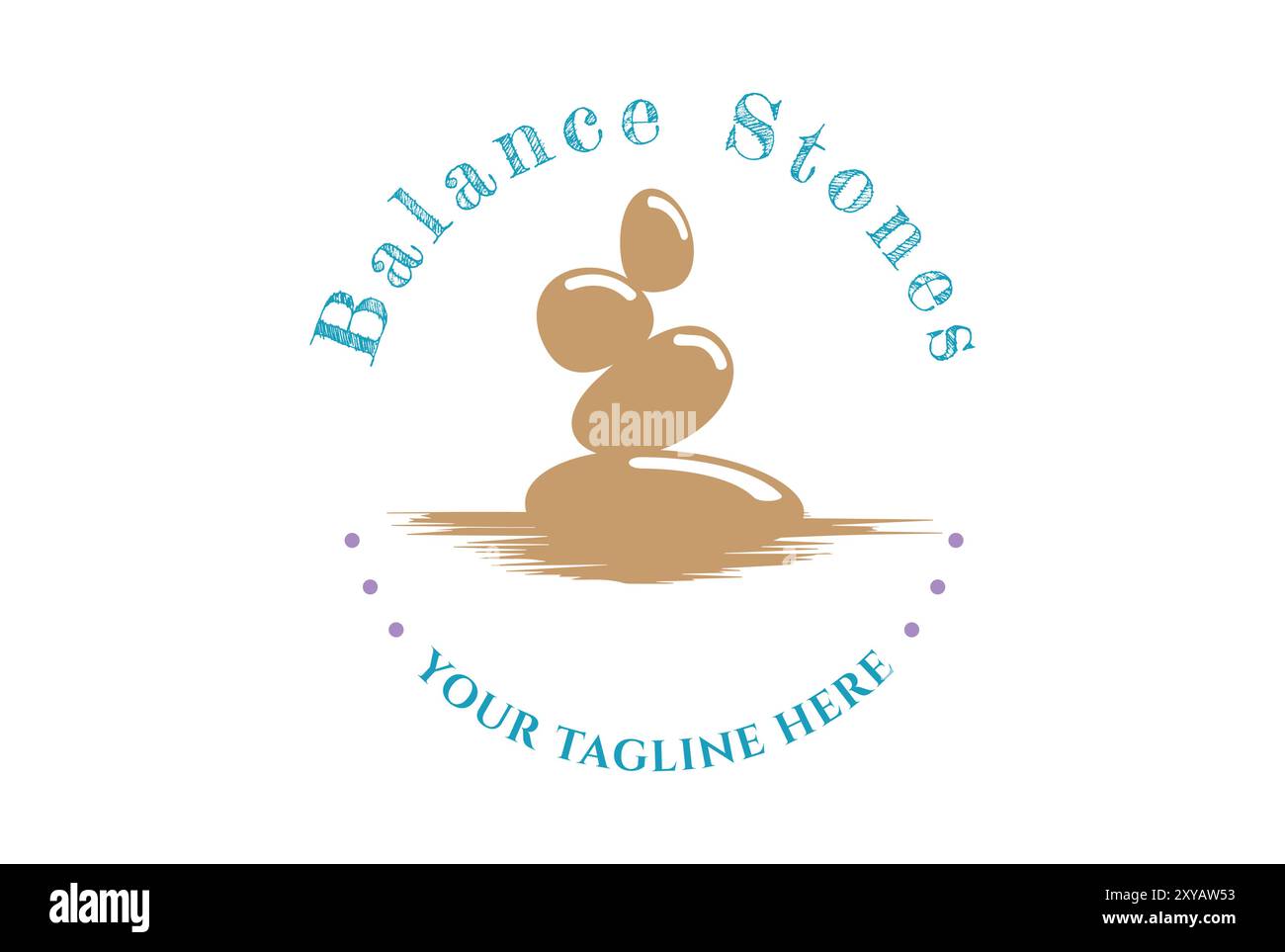 Balance stone logo hi-res stock photography and images - Alamy