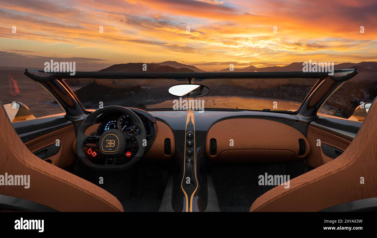 Bugatti Mistral Roadster- the last Bugatti with a W16 engine Stock ...