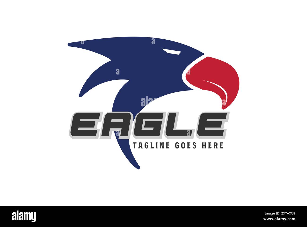 American Eagle Hawk Falcon Head for Sport Team Logo Design vector Stock ...