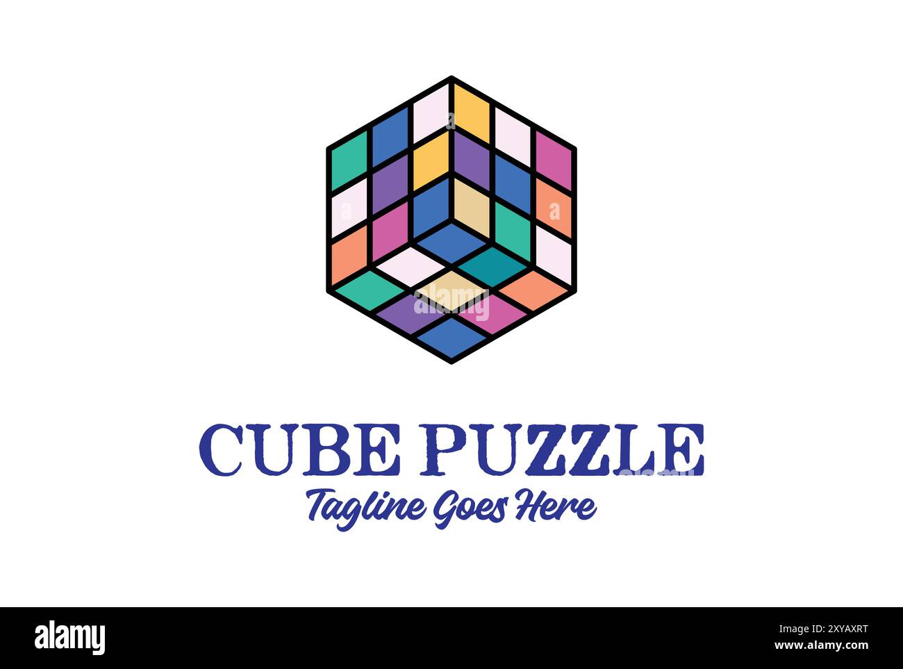 Brain red blue box Stock Vector Images - Alamy