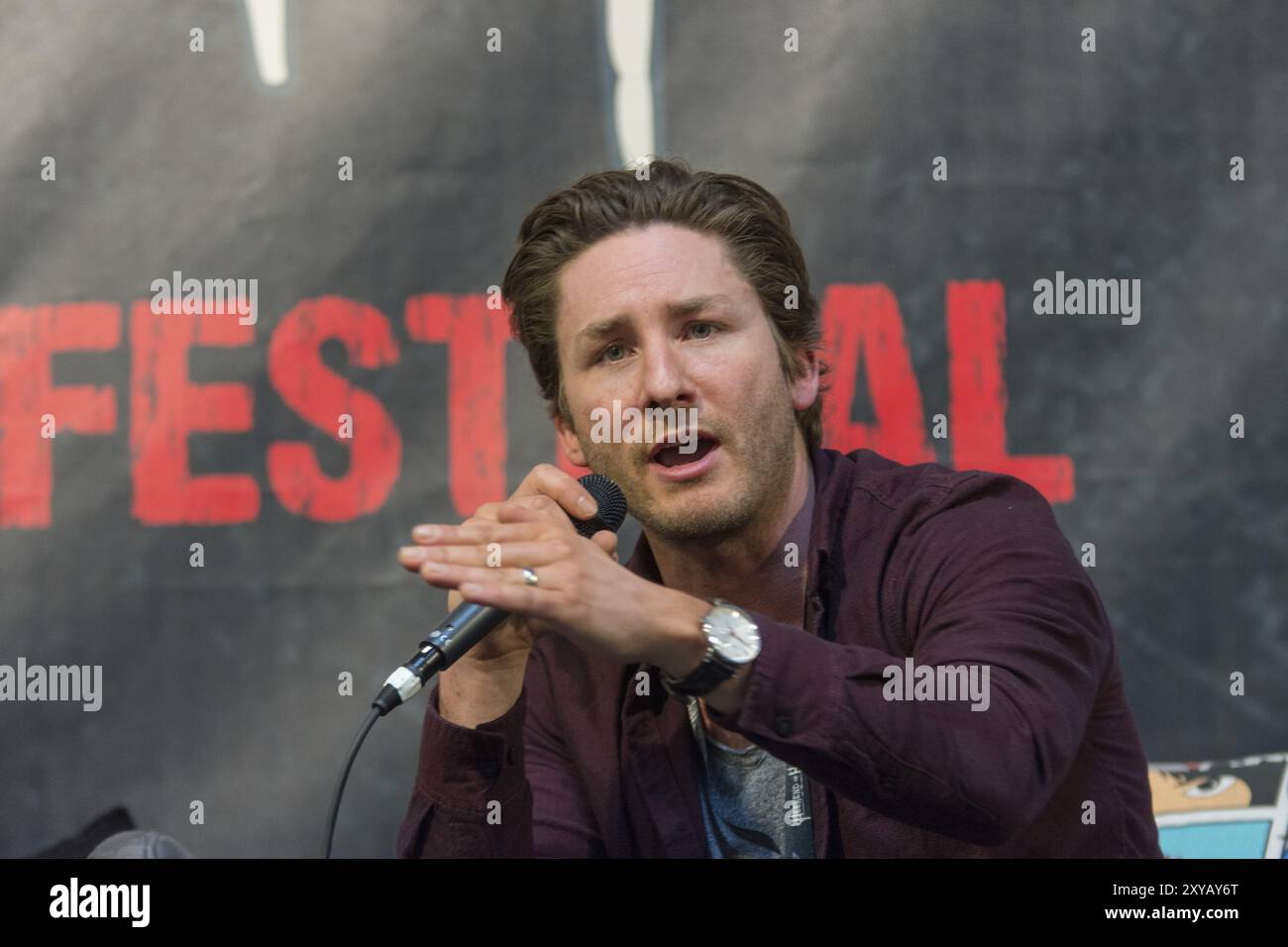 DORTMUND, GERMANY, APRIL 8: Actor Jesse Moss (Tucker & Dale vs Evil ...