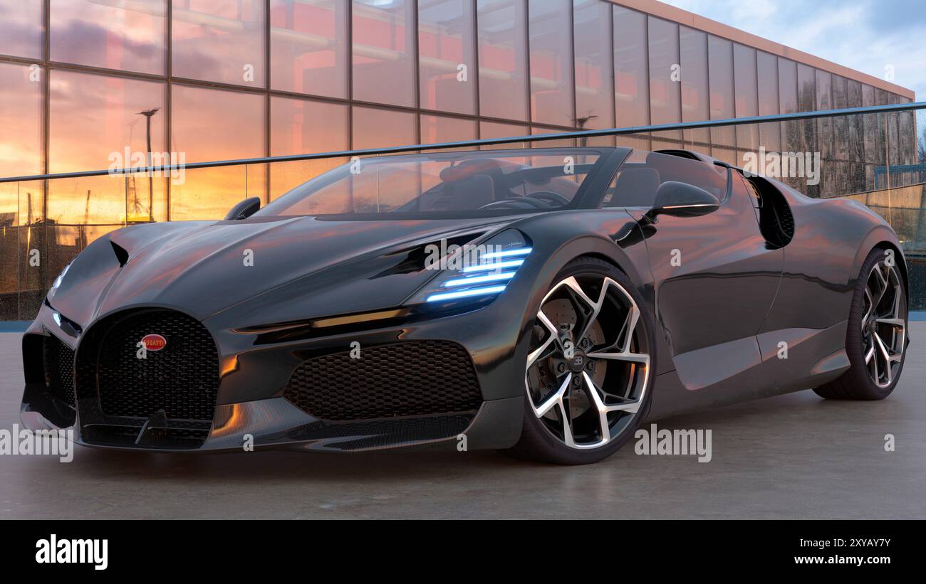 Bugatti Mistral Roadster- the last Bugatti with a W16 engine Stock ...