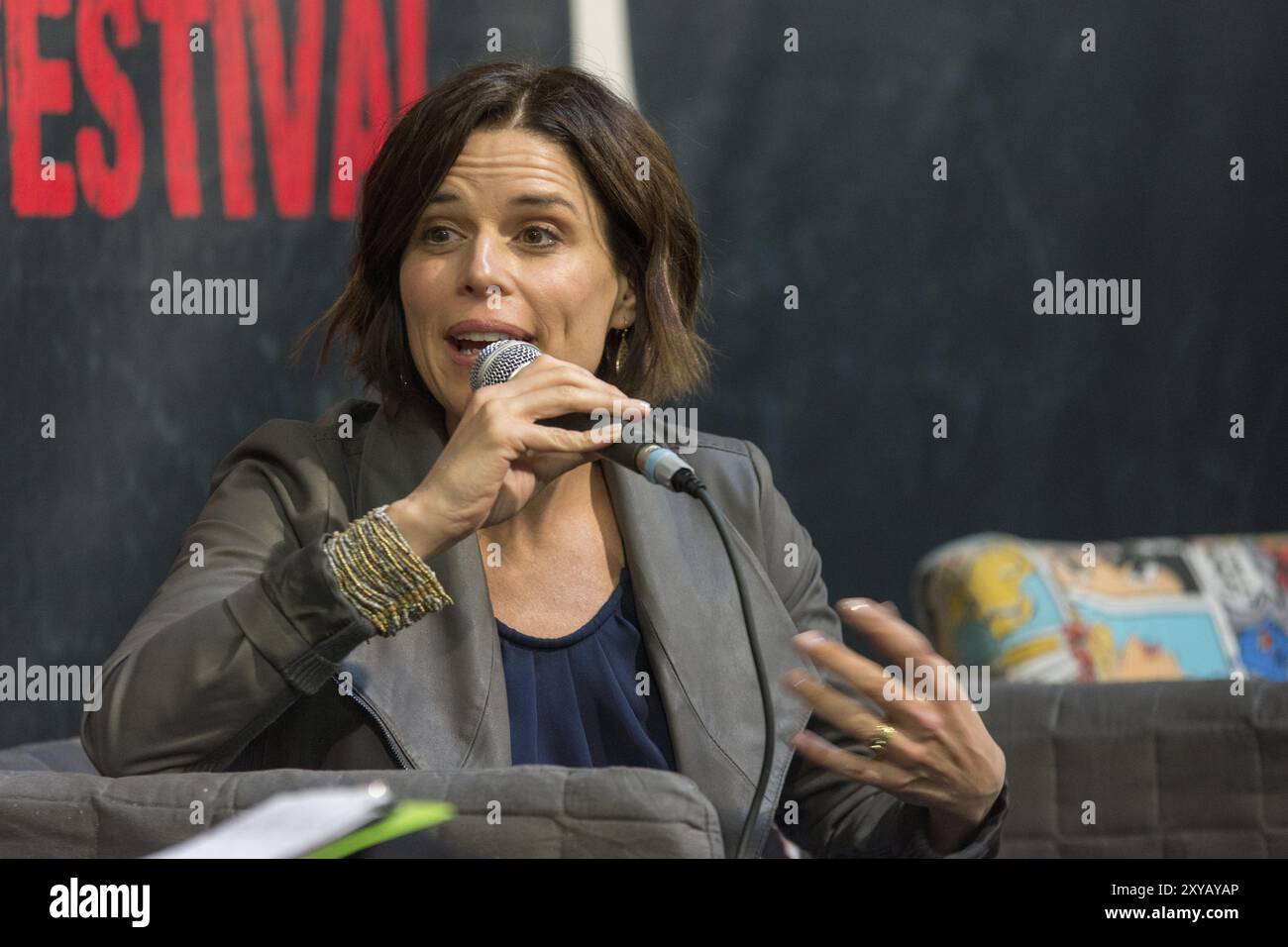 DORTMUND, GERMANY, APRIL 8: Actress Neve Campbell (Scream, Wild Things ...