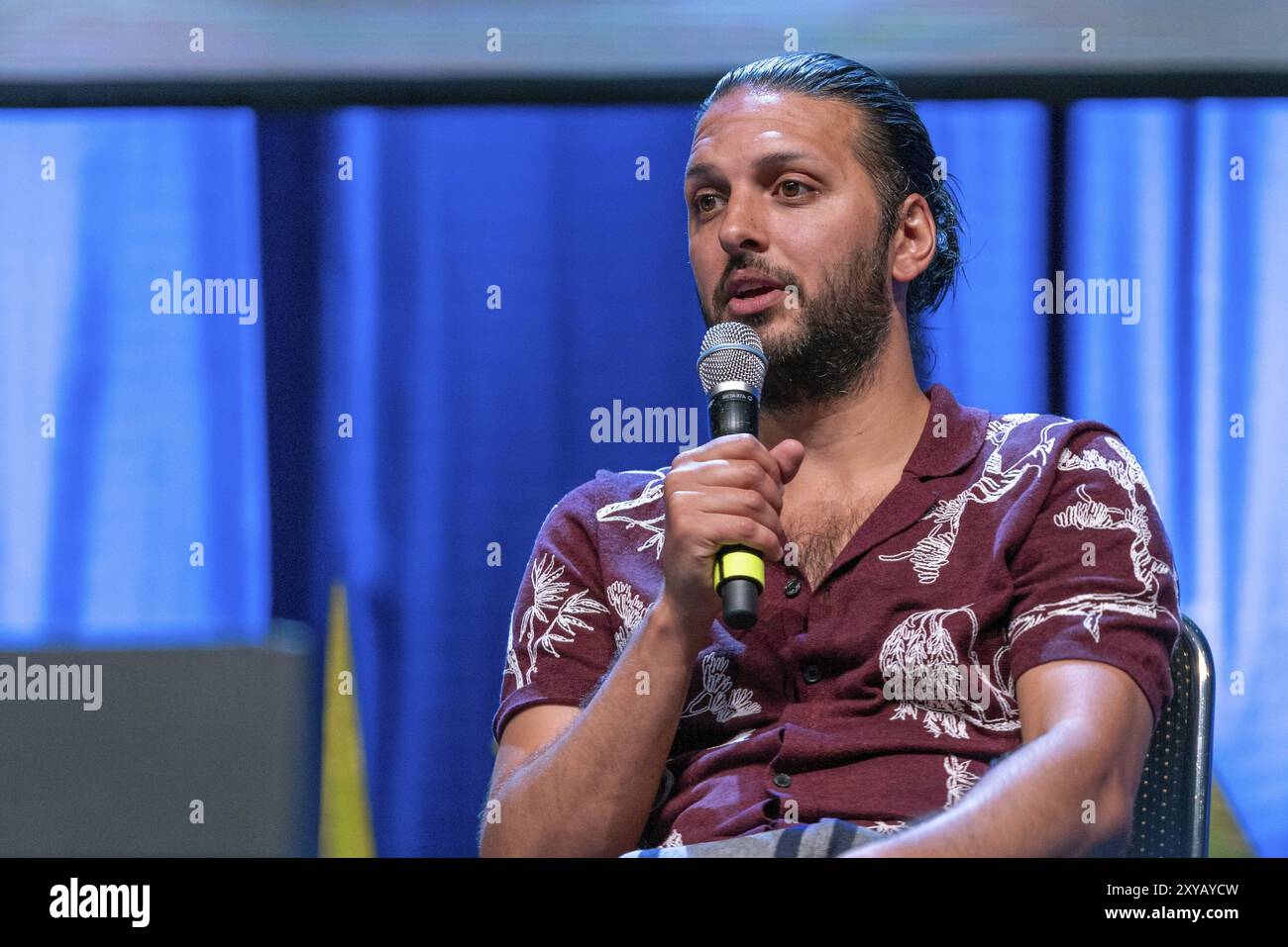Bonn, Germany, June 8 2019: Shazad Latif (*1988, British actor, Star ...