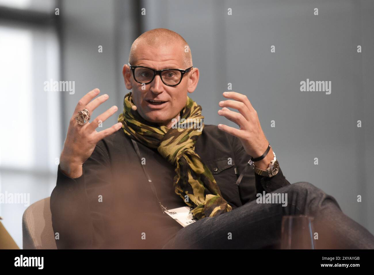 Frankfurt, Germany. 15th Sep, 2017. Nick Foster, head of industrial ...