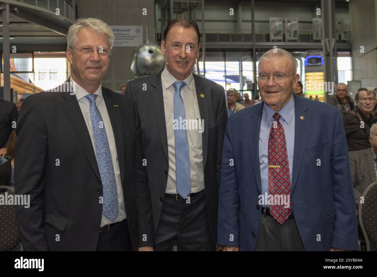 SPEYER, Germany, October 14th 2018: Thomas Reiter, Gerhard Daum and ...