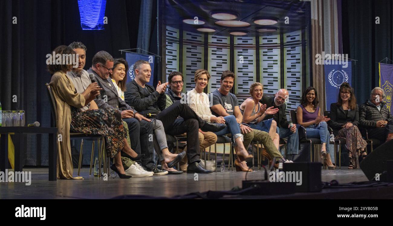 BONN, GERMANY, MAY 19th 2018: Kandyse McClure, Aaron Douglas, Grace ...