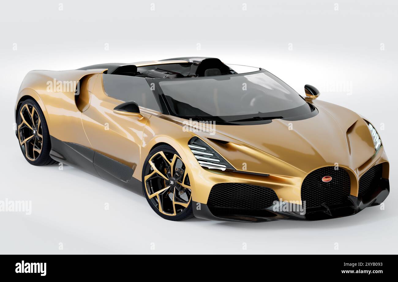 Bugatti Mistral Roadster- the last Bugatti with a W16 engine Stock ...
