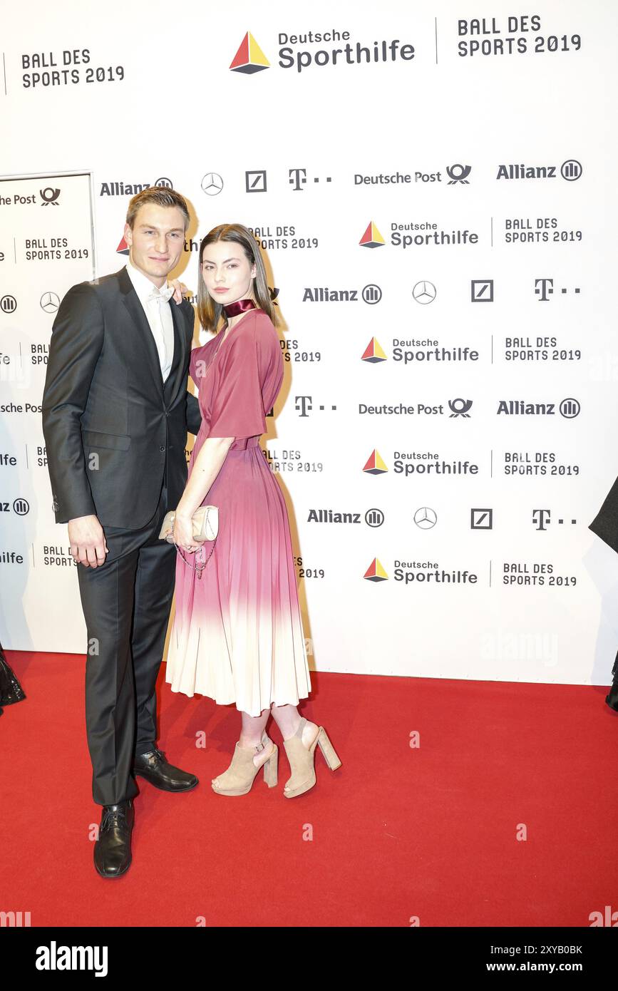 WIESBADEN, Germany, February 2nd, 2019: Thomas Roehler (*1991, German ...