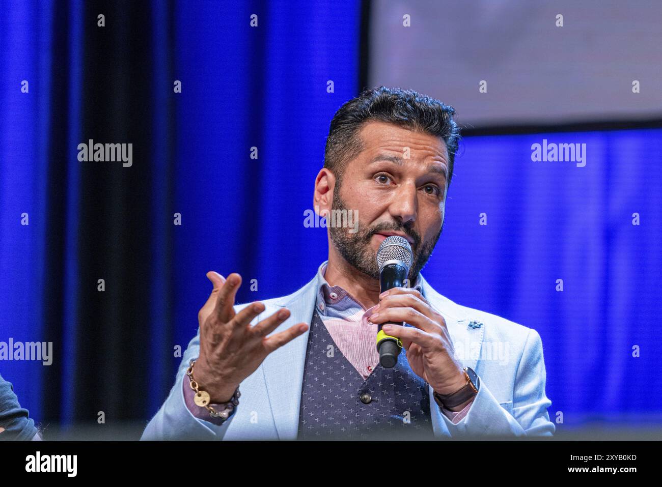 Bonn, Germany, June 8 2019: Cas Anvar (Canadian actor, The Expanse ...