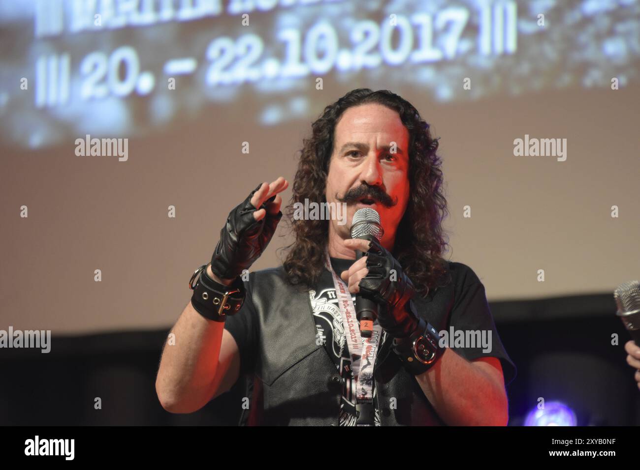 Bonn, Germany. 20th Oct 2017. Ari Lehman (* 1965), US actor, first ...