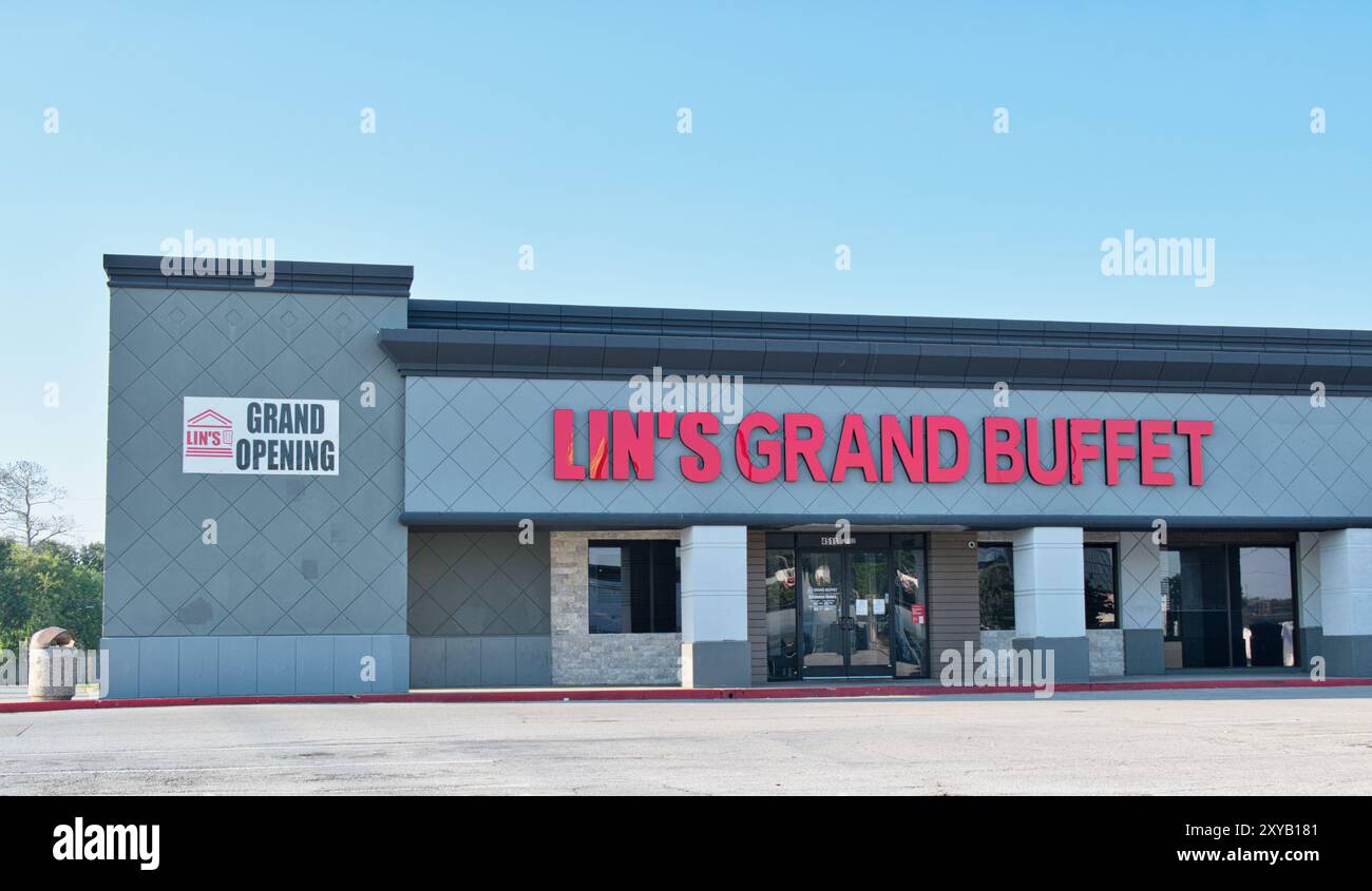 Houston, Texas USA 06-16-2024: Lin's Grand Buffet chinese restaurant ...