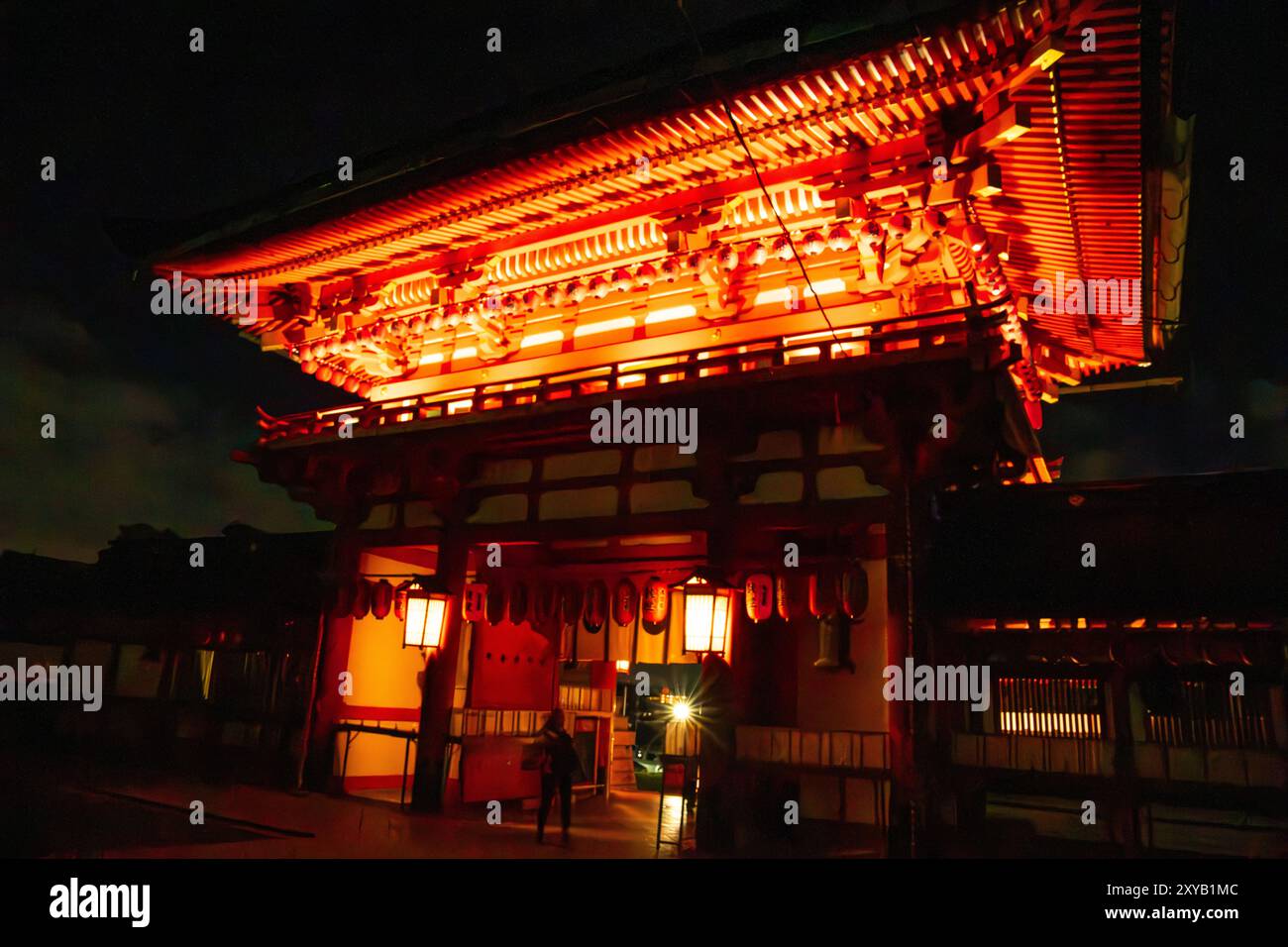 Fushimi Inari Taisha by night, in Kyoto, Japan Stock Photo - Alamy
