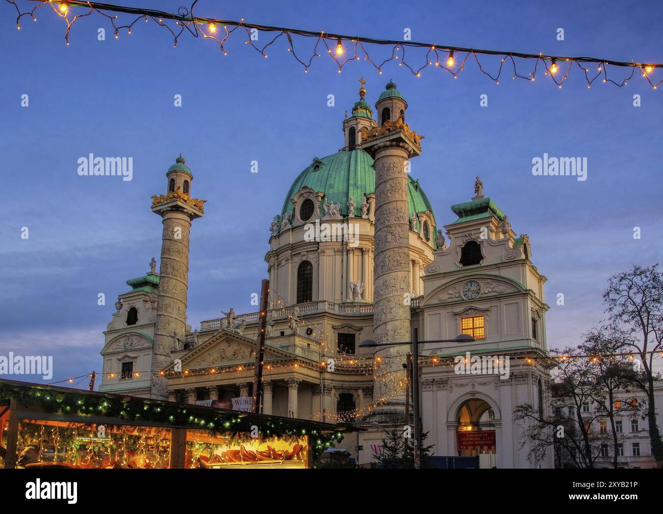 Vienna Christmas market Charles Square, Vienna christmas market Charles ...