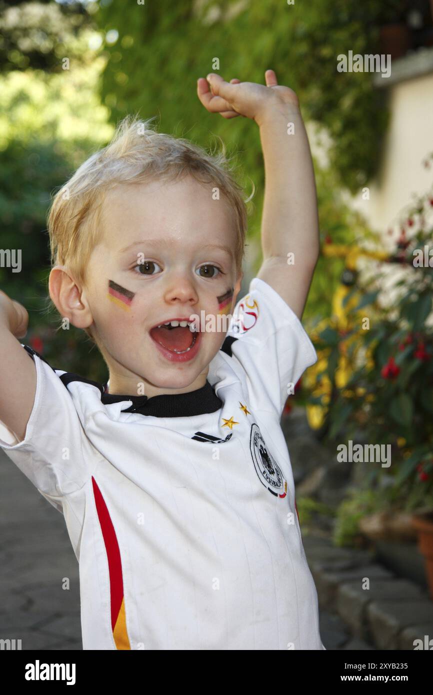 Little football fan Stock Photo - Alamy