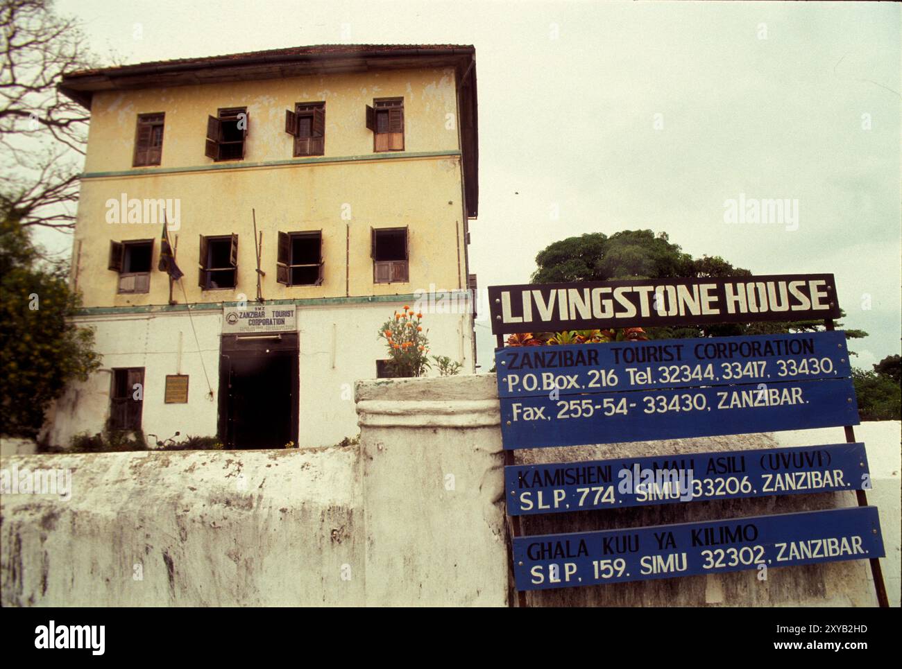 Livingstone house at Zanzibar, Tanzania Stock Photo - Alamy