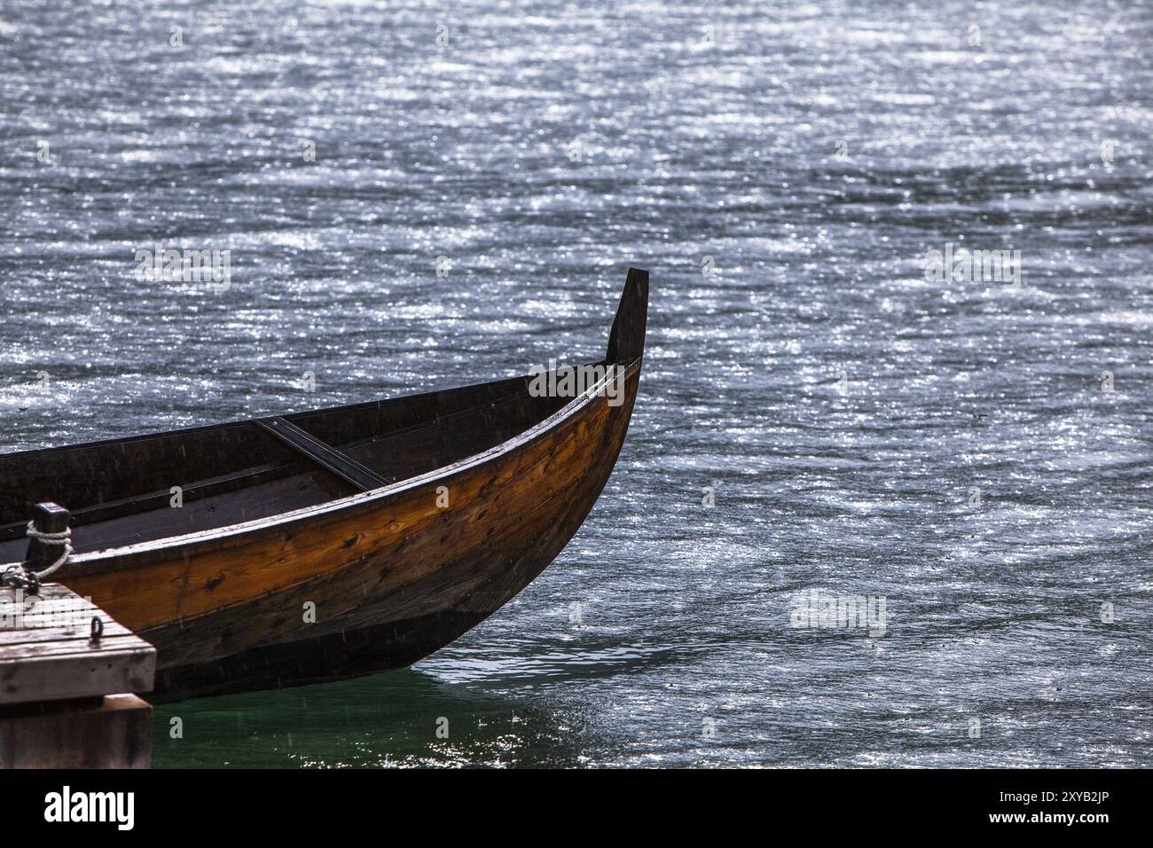 Bow of a rowing boat Stock Photo - Alamy
