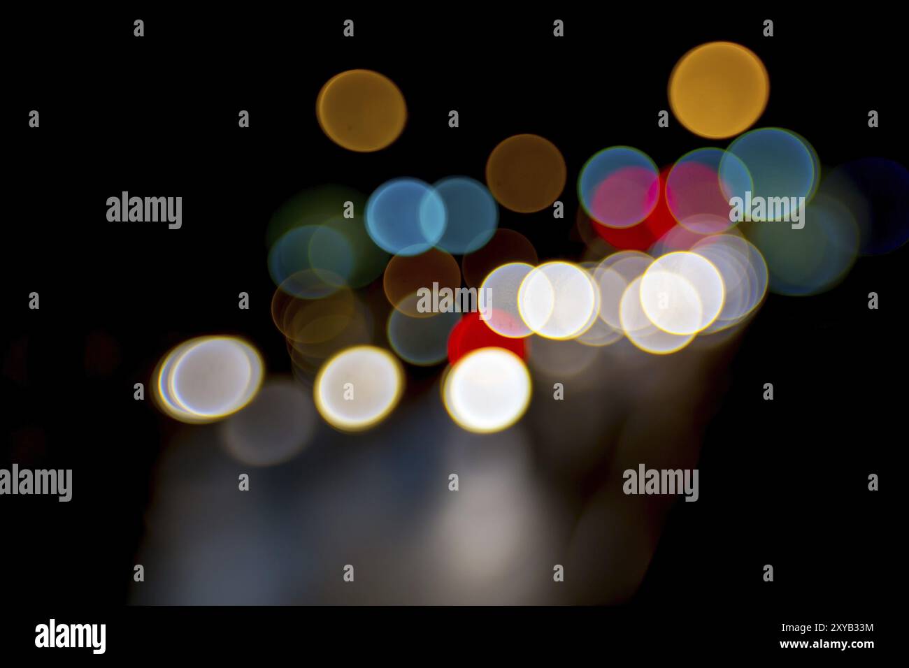 Abstract patches of light in Bangkok's city traffic Stock Photo - Alamy