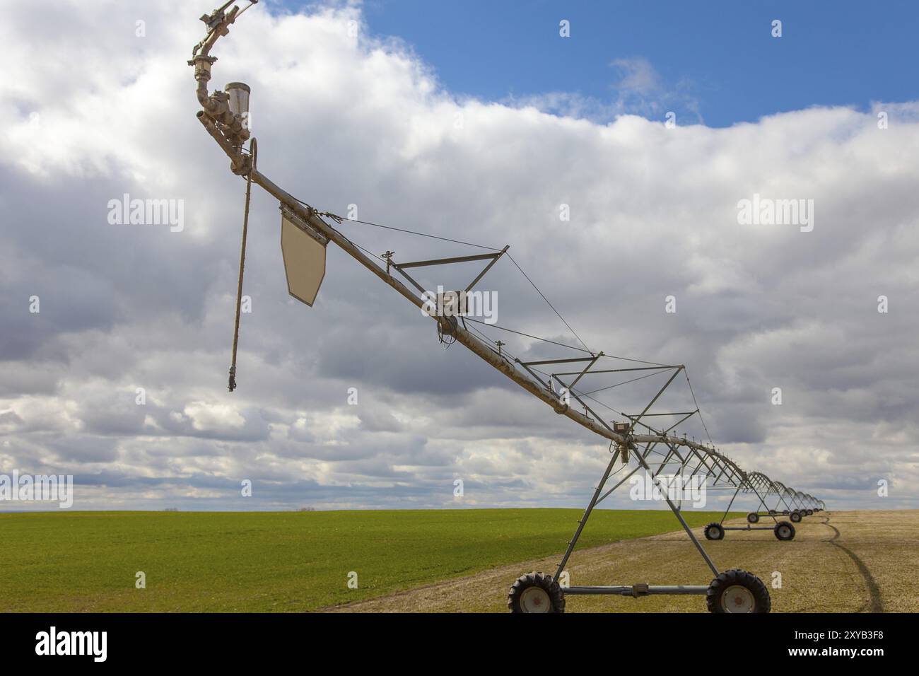 Pivot irrigation system (circular irrigation system) in Idaho Stock ...