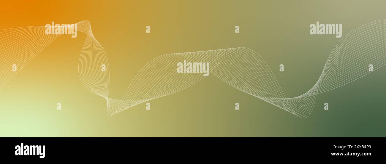 abstract gradient background with wave lines. Vector illustration Stock ...