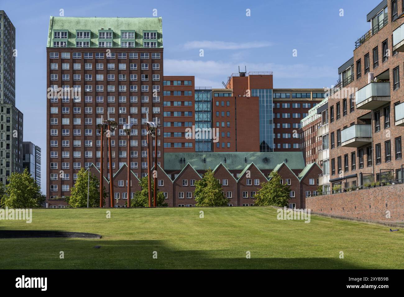 Warehouse-style residential buildings, on the Spoorweghaven, in the Kop ...