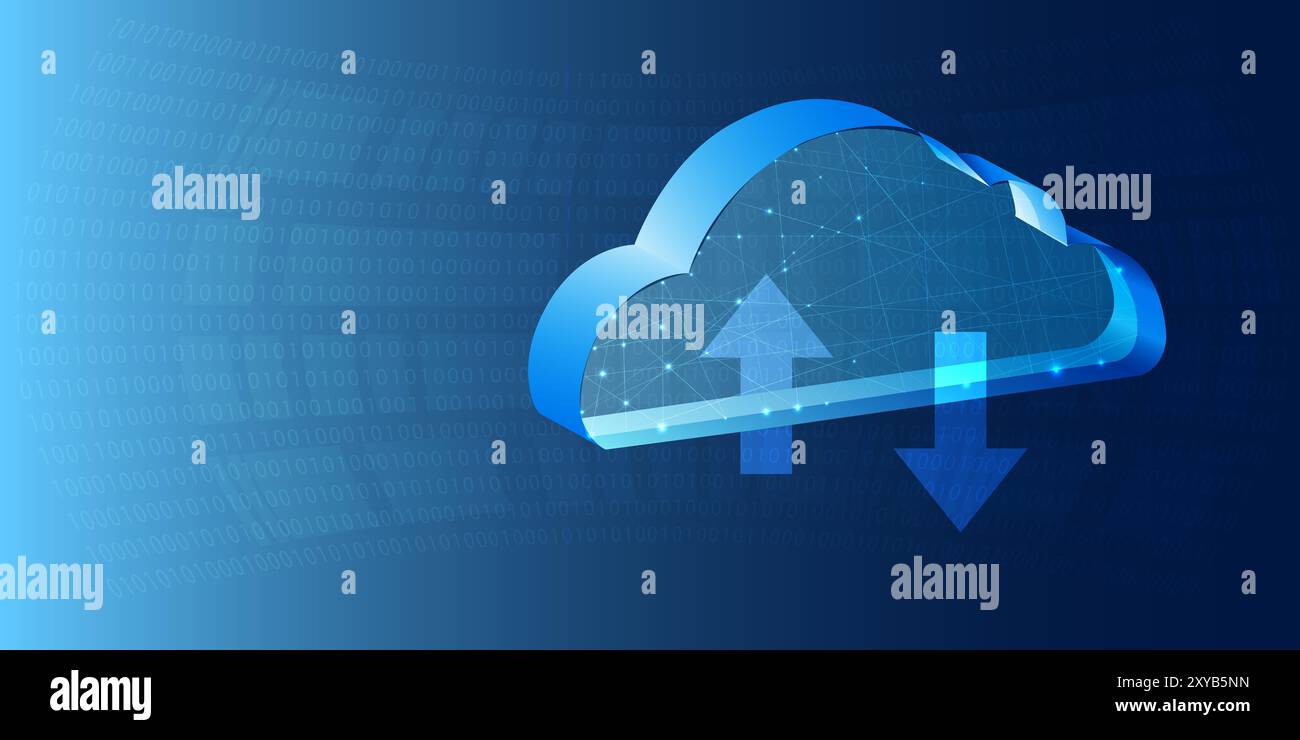 Cloud Computing Conceptabstract Cloud Connection Technology Background Cloud Computing Backup
