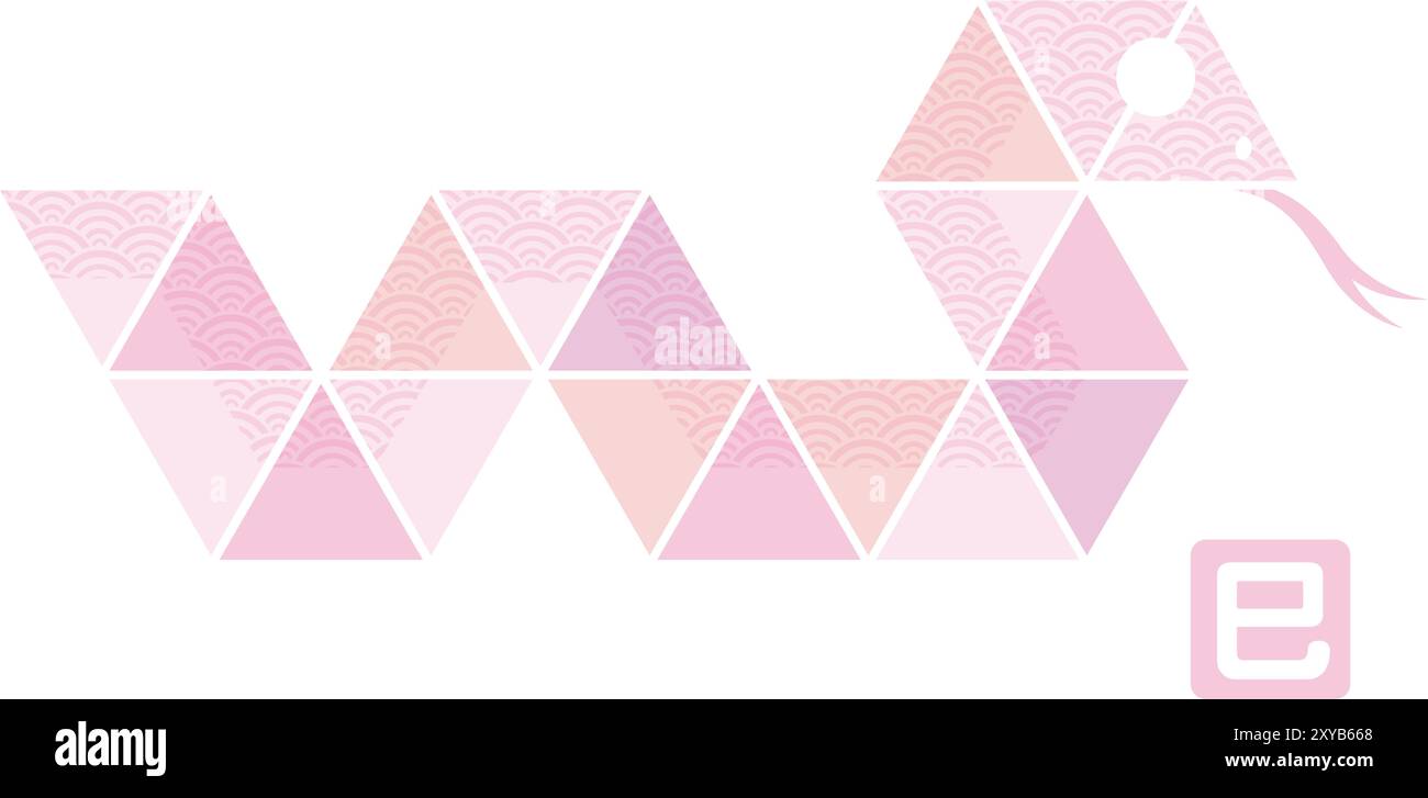 The Year Of The Snake Vector Zodiac Symbol Illustration Decorated With ...