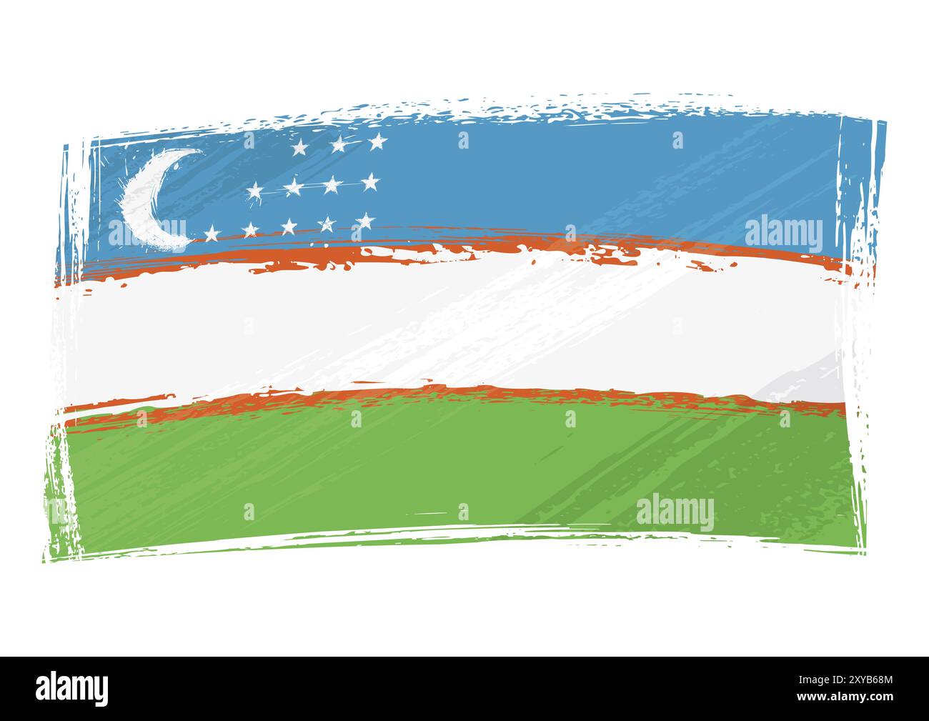 Uzbekistan national flag hi-res stock photography and images - Alamy