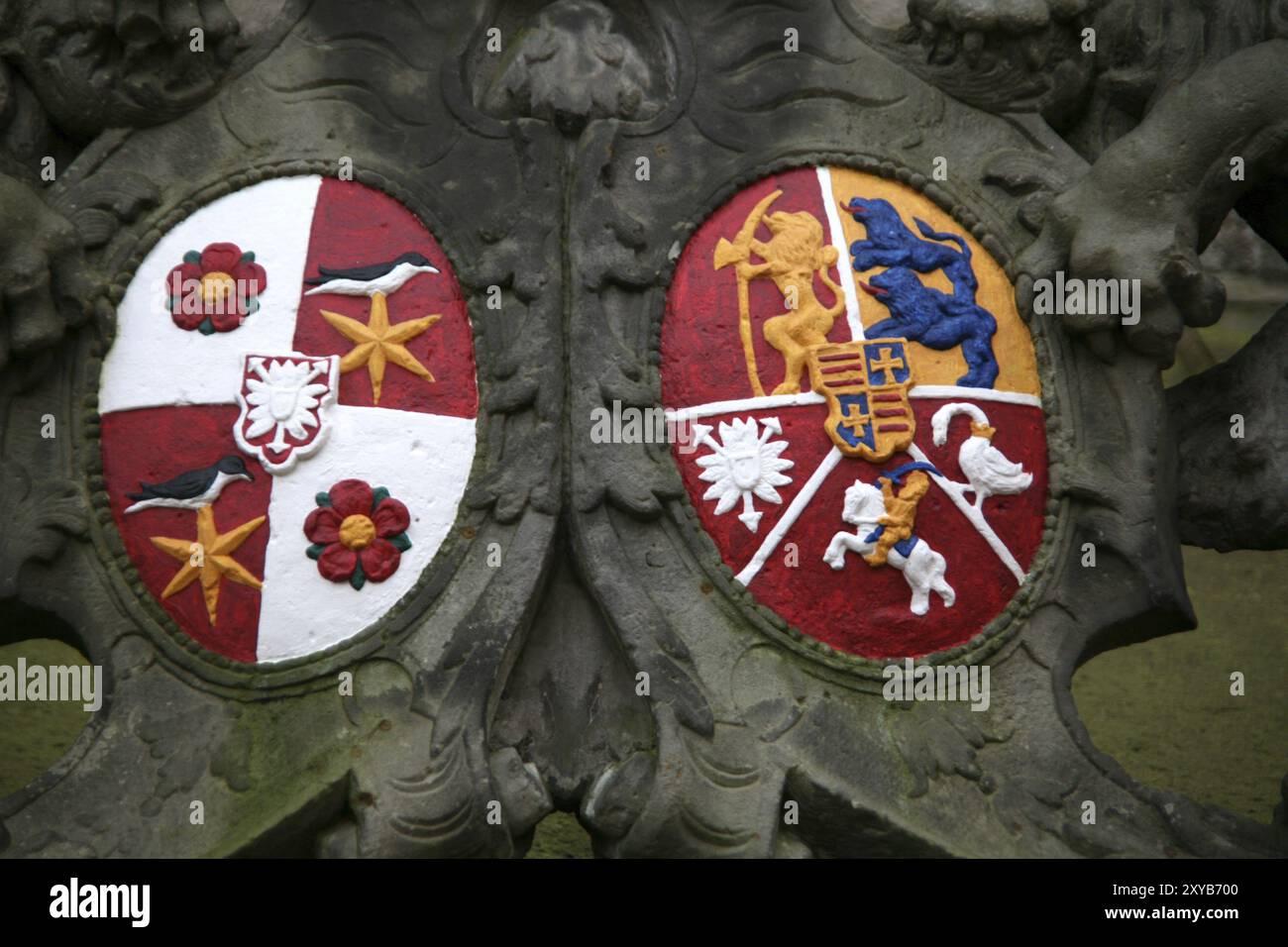 Coat of arms stone Stock Photo - Alamy