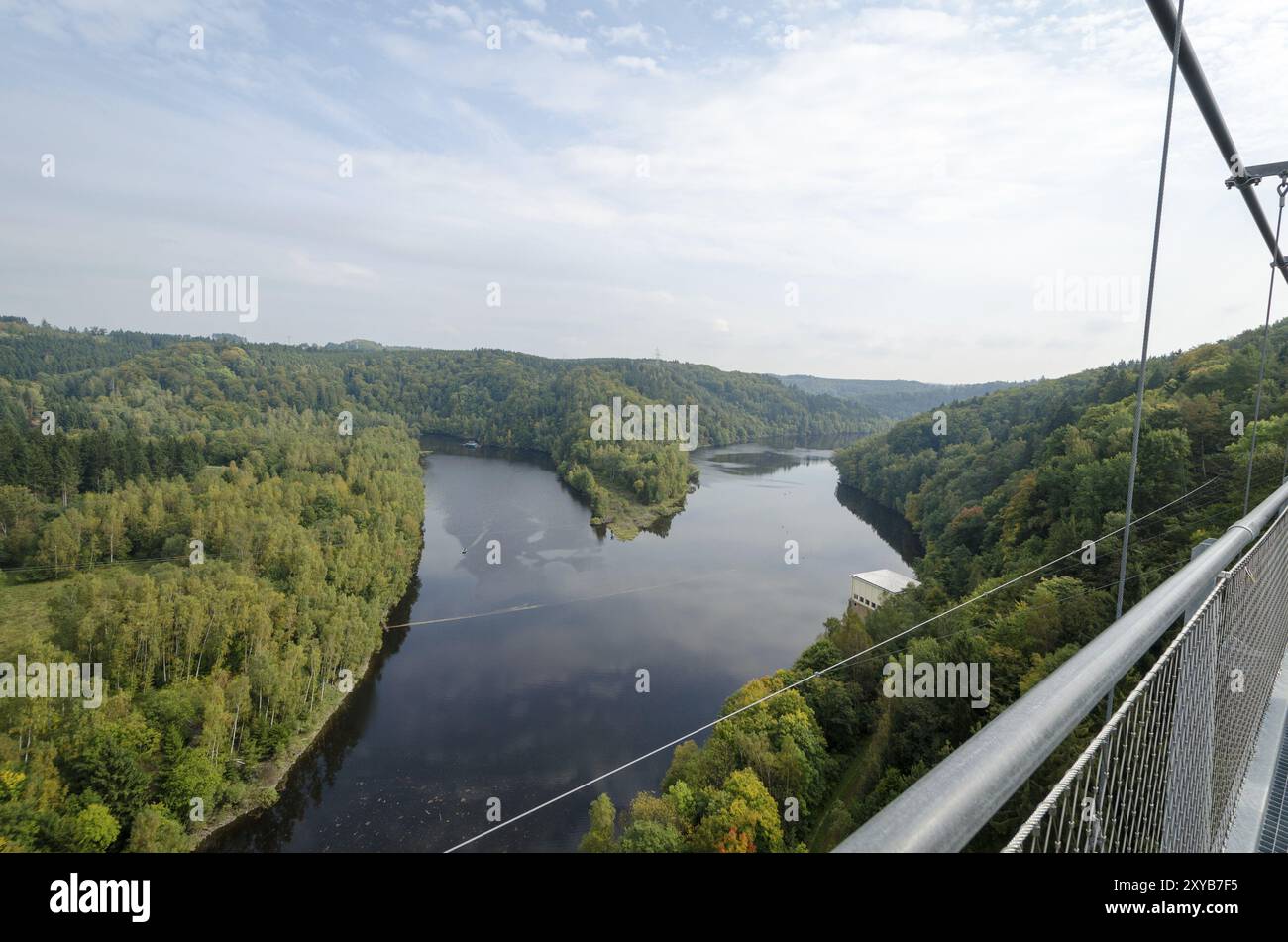 View of the Rappbode Dam. View on Rappbode Dam Stock Photo - Alamy