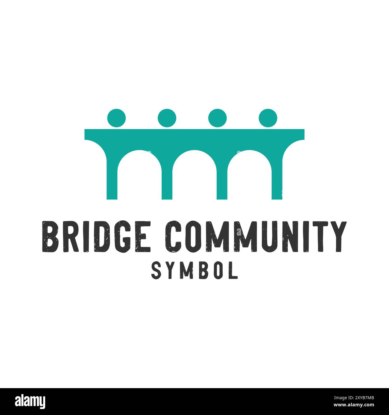 Bridge People Human Family Together for Unity Symbol Icon Vector ...