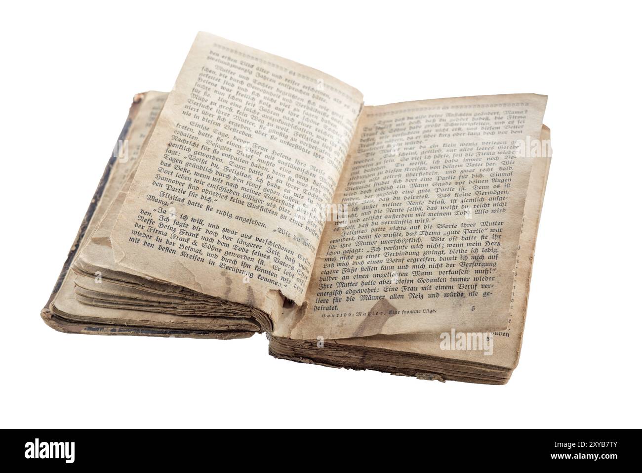 Old open book Stock Photo - Alamy