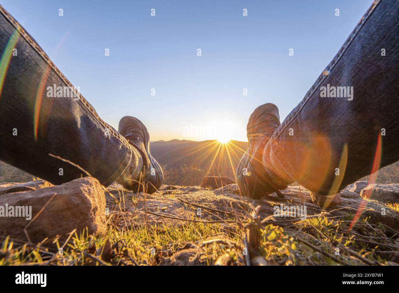 Sun between legs hi-res stock photography and images - Alamy
