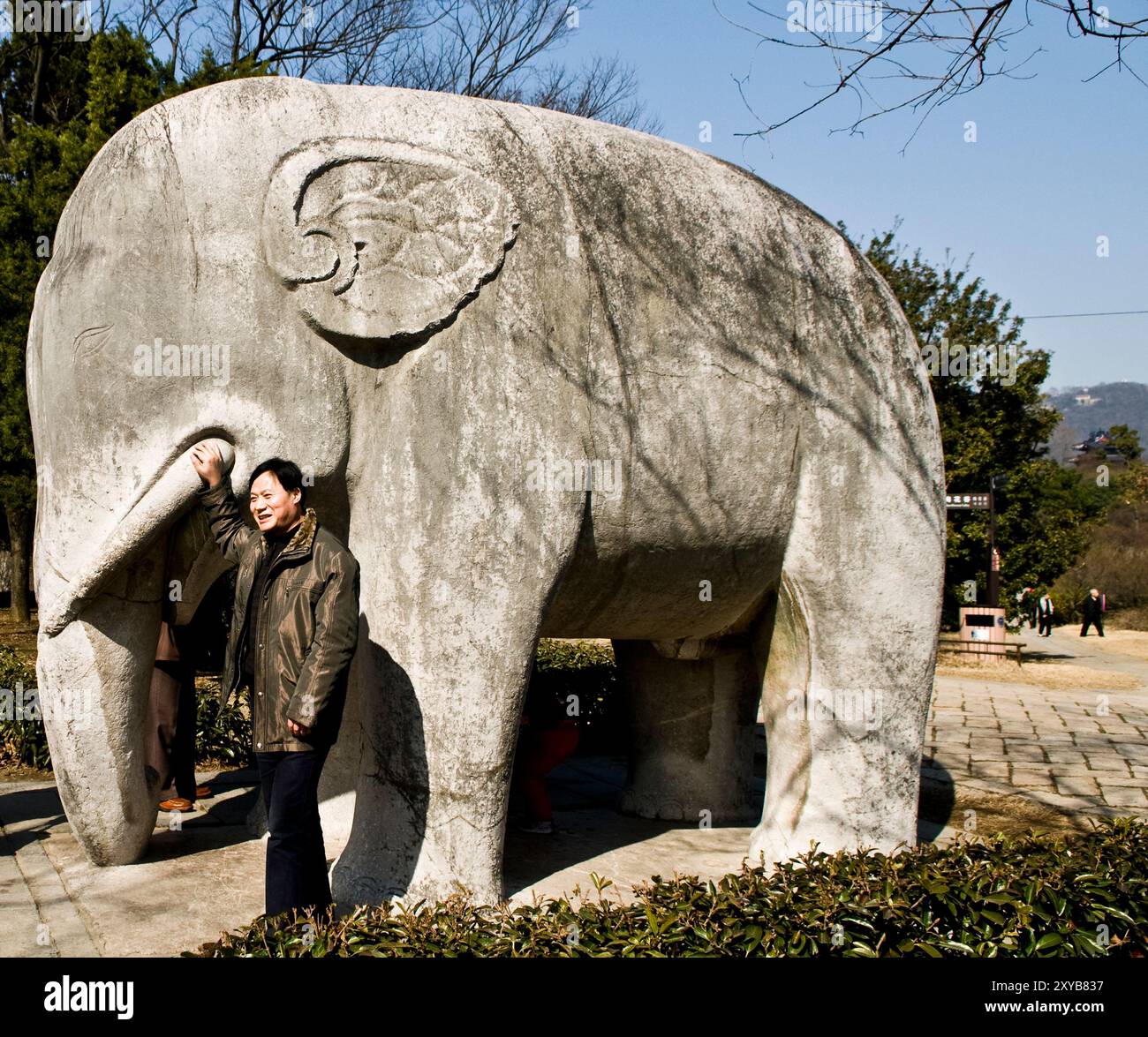 Stone animals / Ming tombs in Nanjing Stock Photo - Alamy