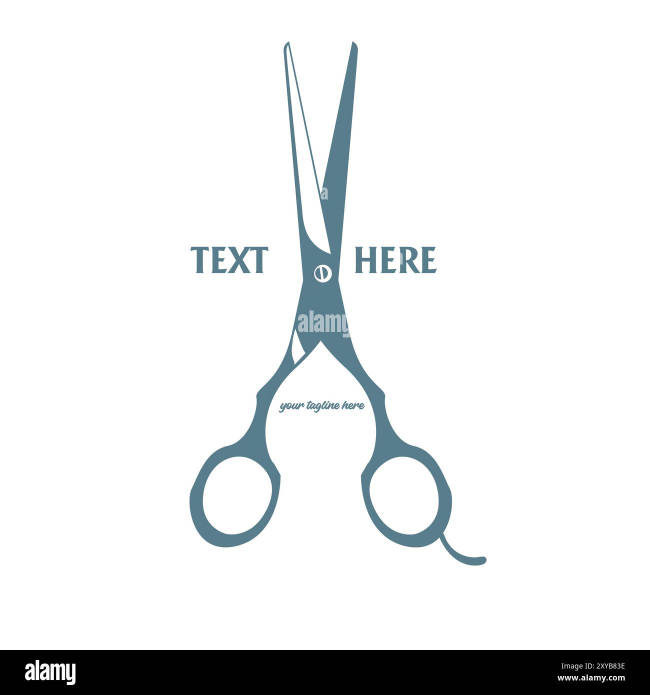 Vintage Hair Cutter Scissor Symbol Icon Vector for Barbershop ...