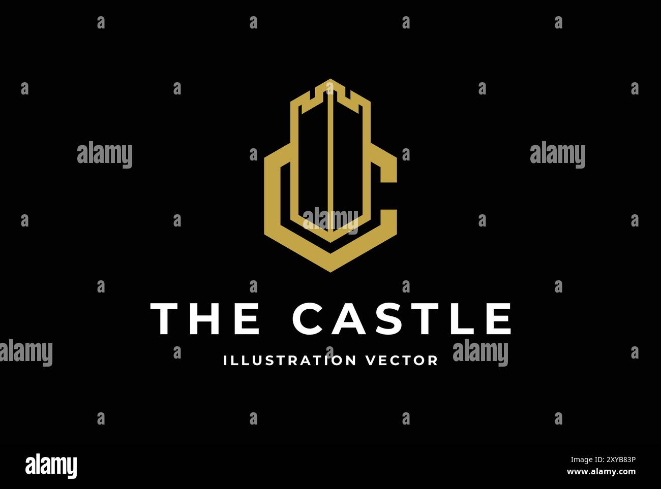 3d illustration stone fortress hi-res stock photography and images - Alamy